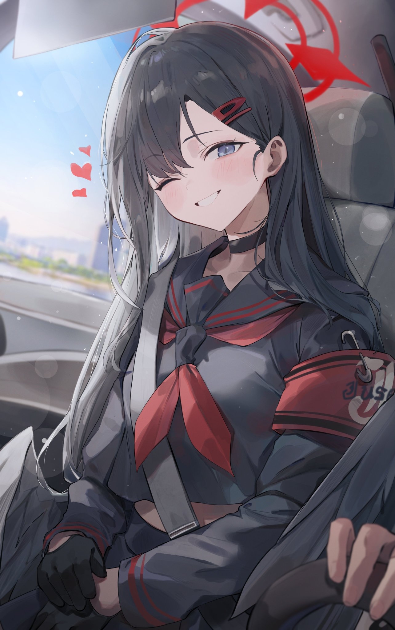 blanc (whit blanc) blue archive nakamasa ichika angel seifuku wings | #1181043 | yande.re